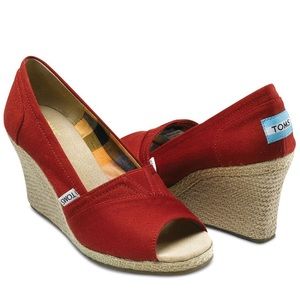 Toms Shoes | Lace Wedges | Poshmark